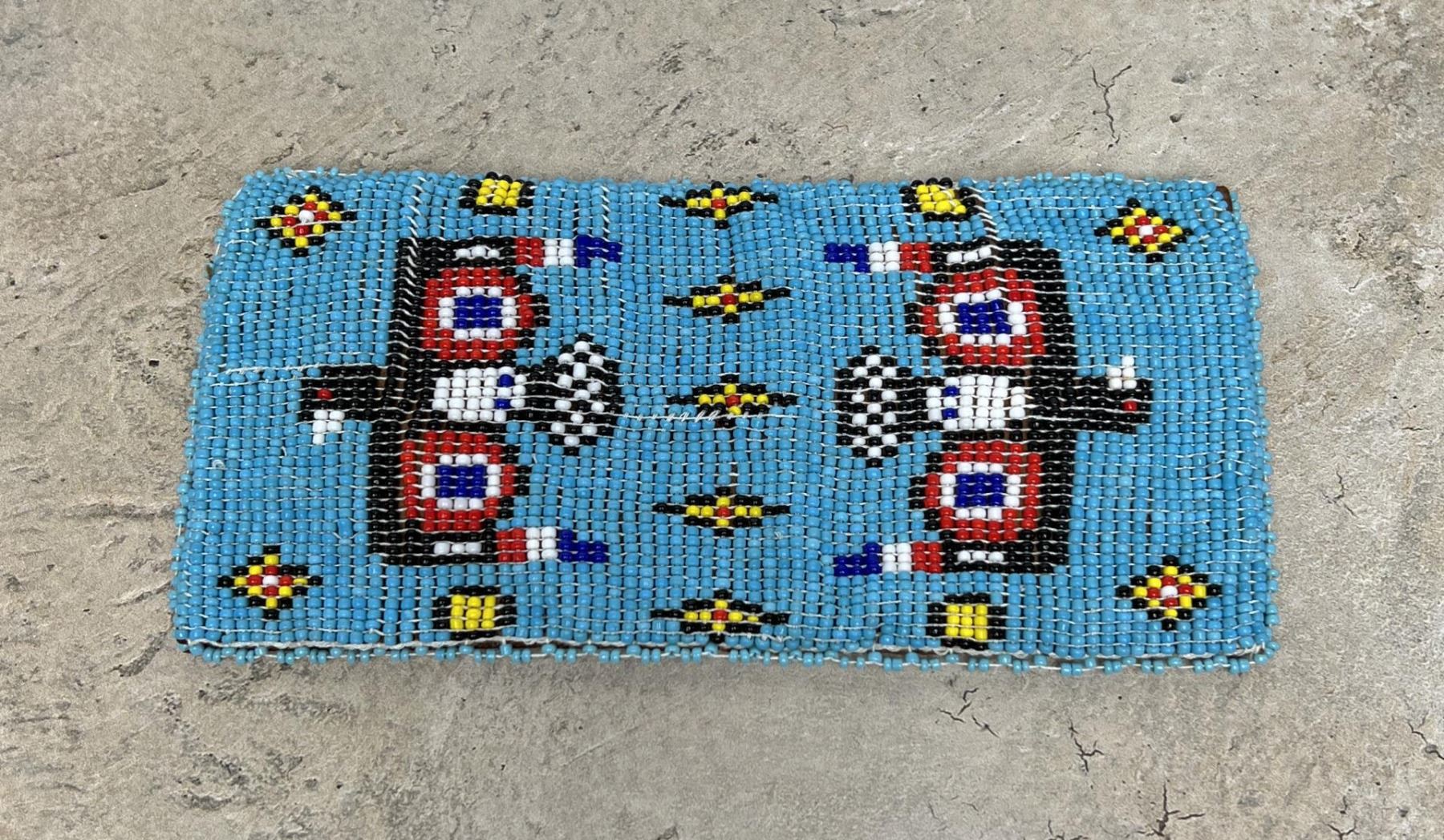 Native American Indian Beaded Trading Post Wallet