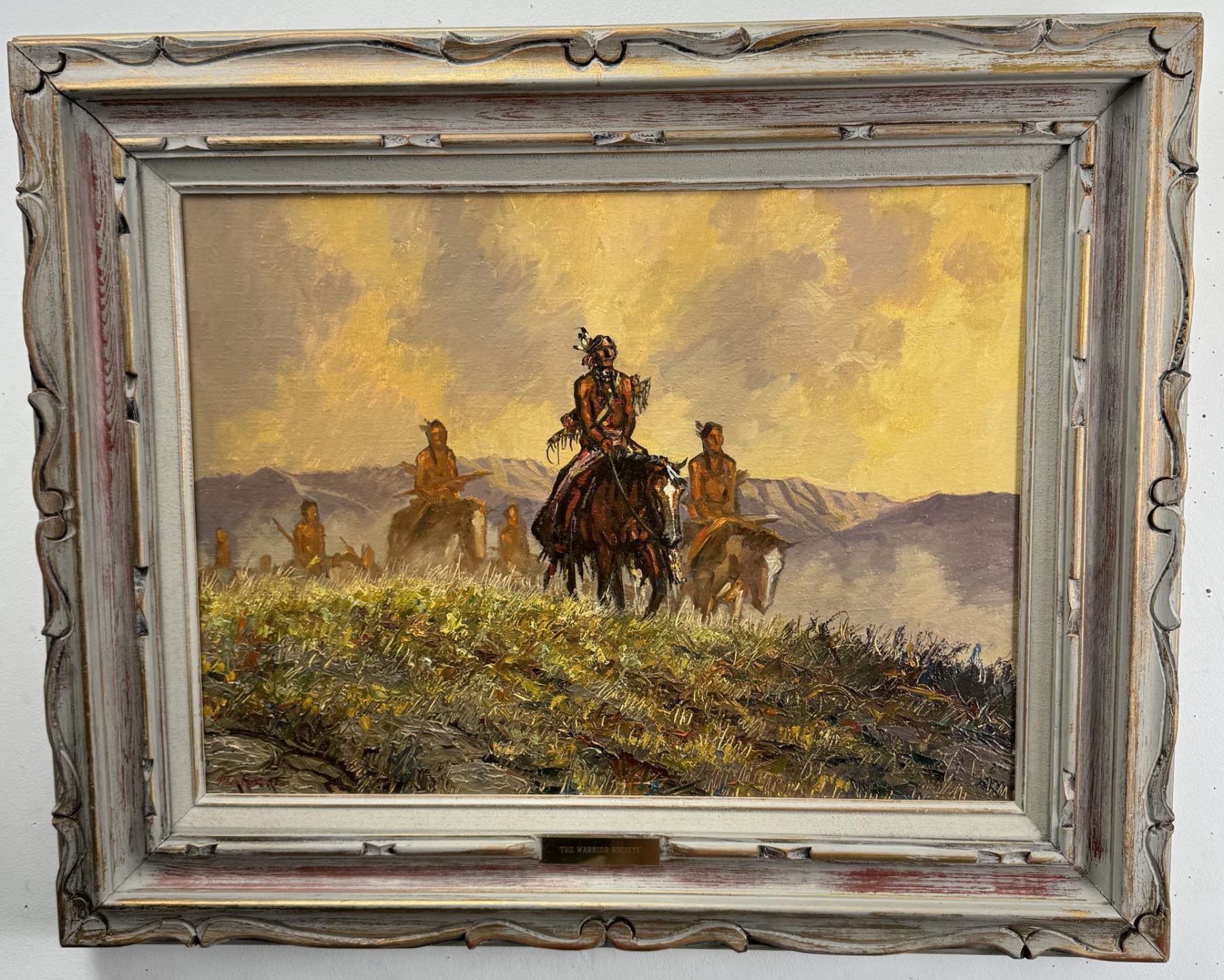 Jack Roberts The Warrior Society Oil Painting