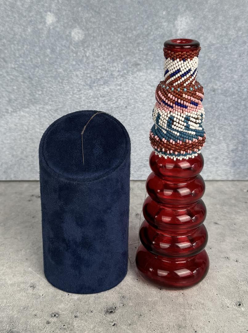 Paiute Native American Indian Beaded Bottle