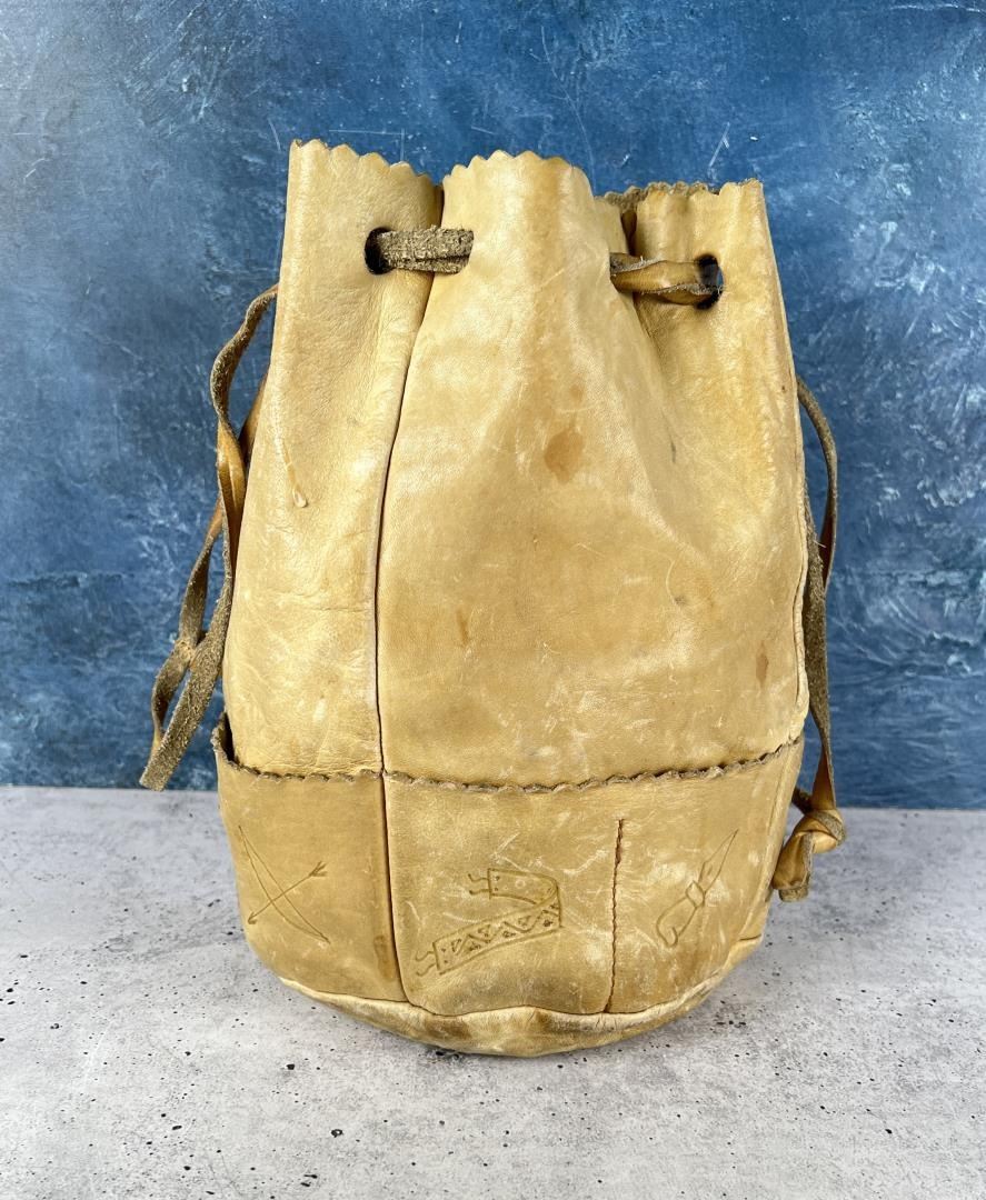 Native American Indian Leather Sack