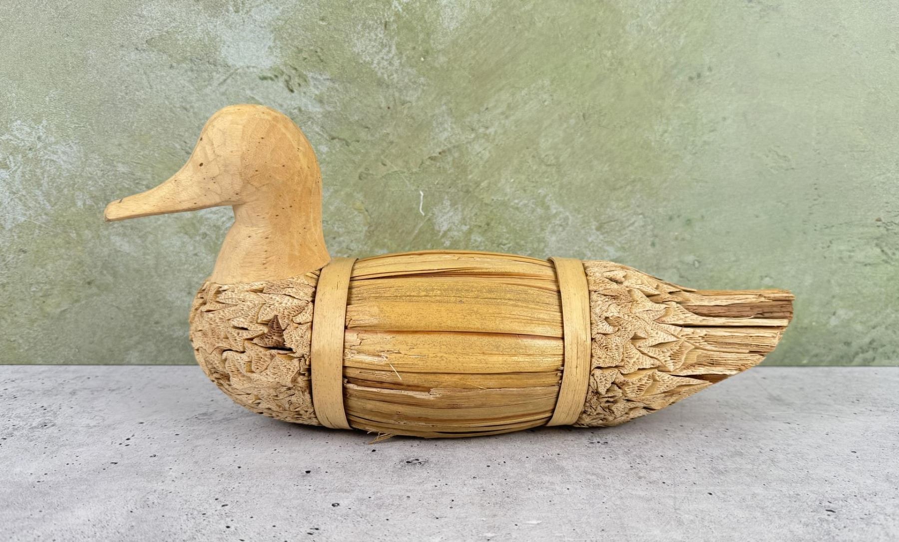 Native American Indian Cornhusk Duck Decoy