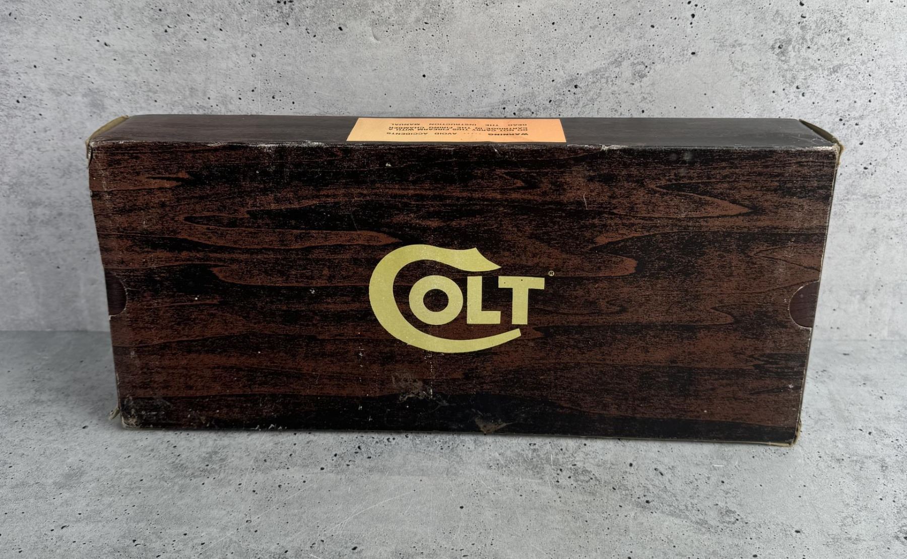 Factory Colt Python Woodgrain Pistol box