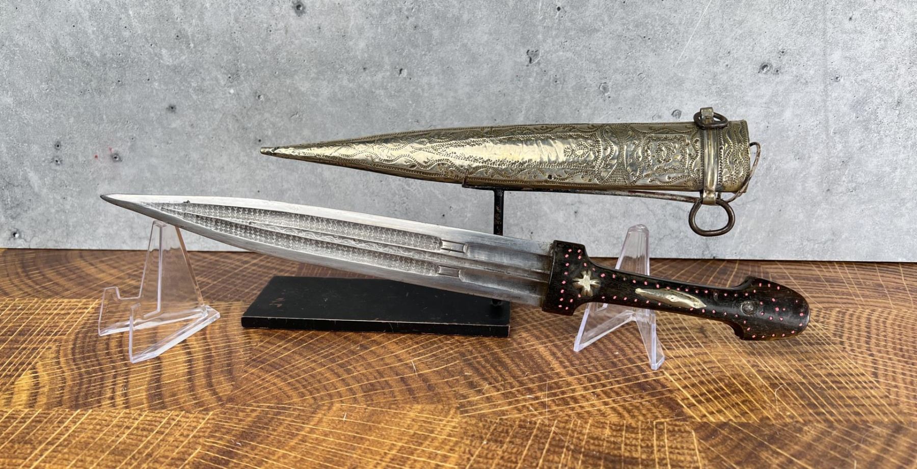 Antique Ottoman Caucasian Kindjal Dagger