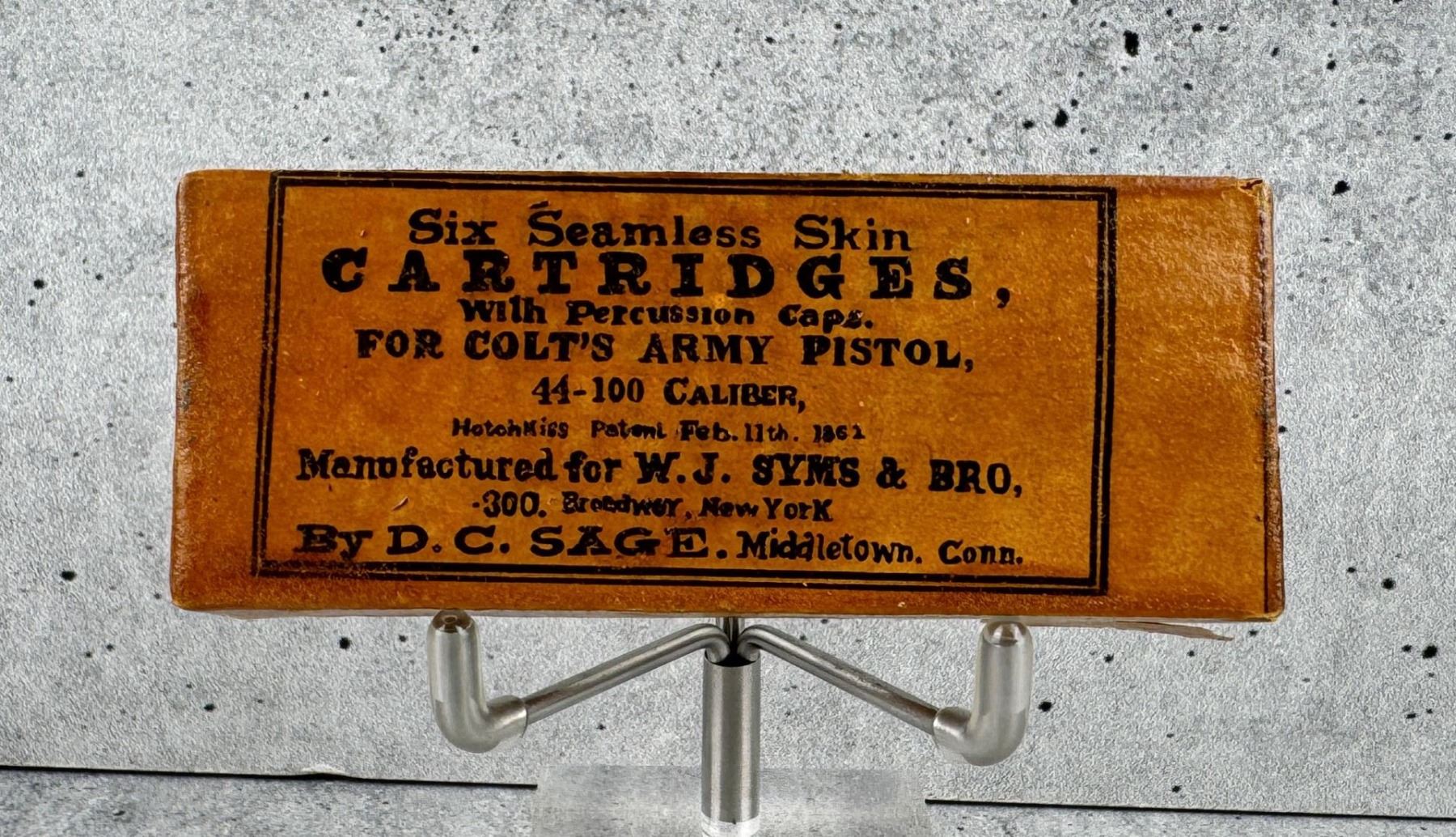 Civil War Package Of Colt Army Pistol Cartridges