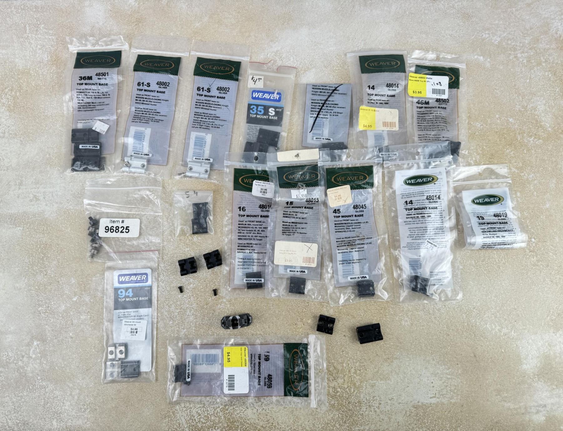 Collection of Weaver Scope Bases