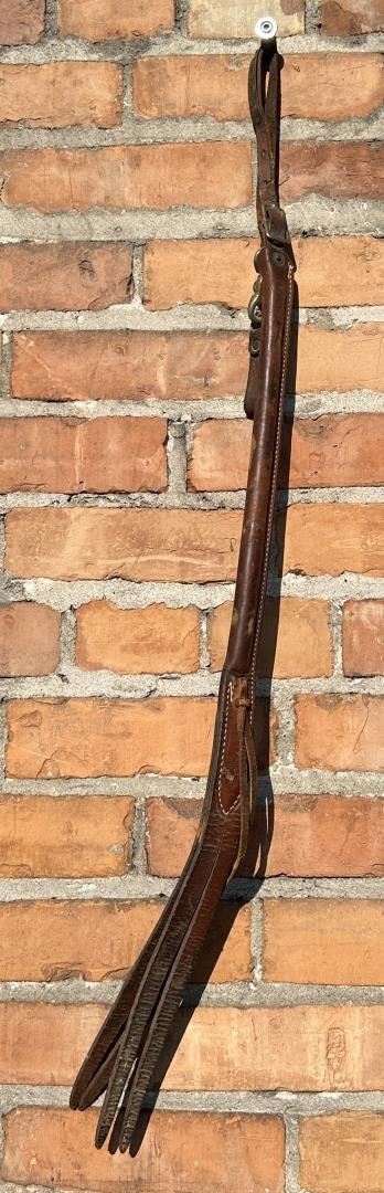 Antique Leather Cowboy Horse Quirt Whip