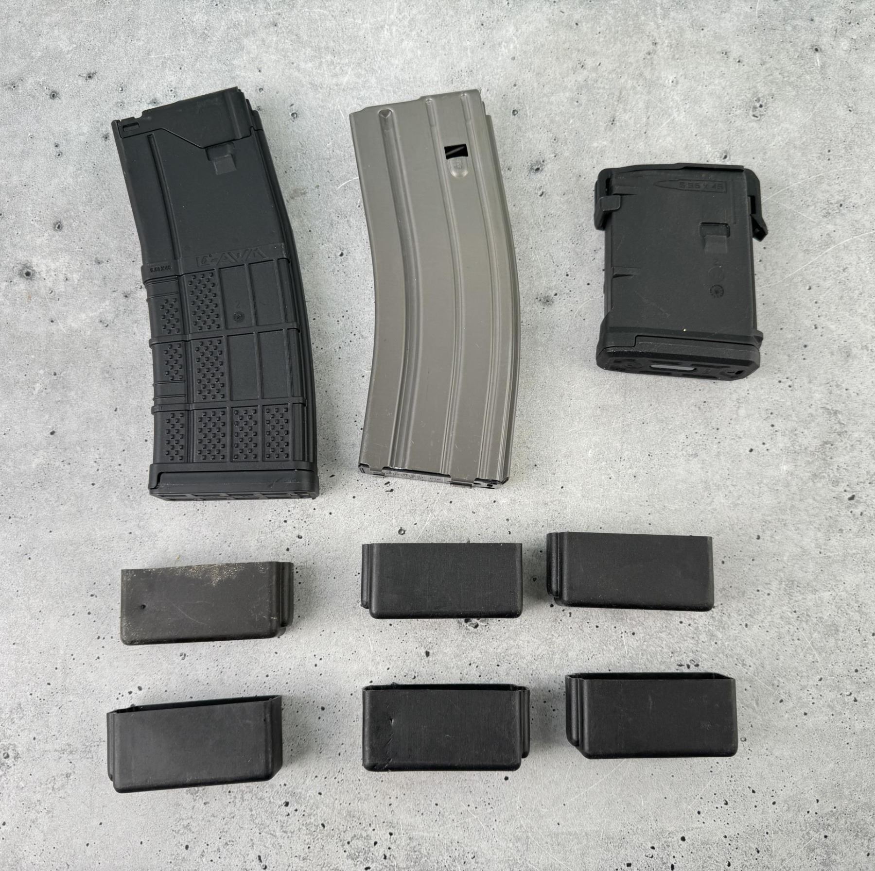 Collection of AR-15 Rifle Magazines
