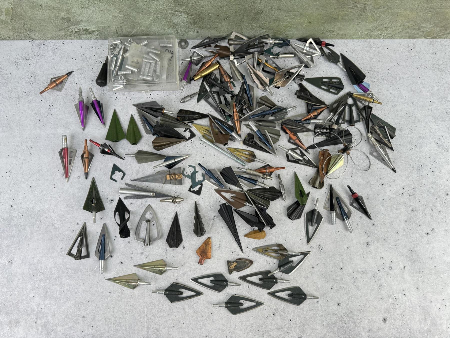 Large Collection of Vintage Broadheads