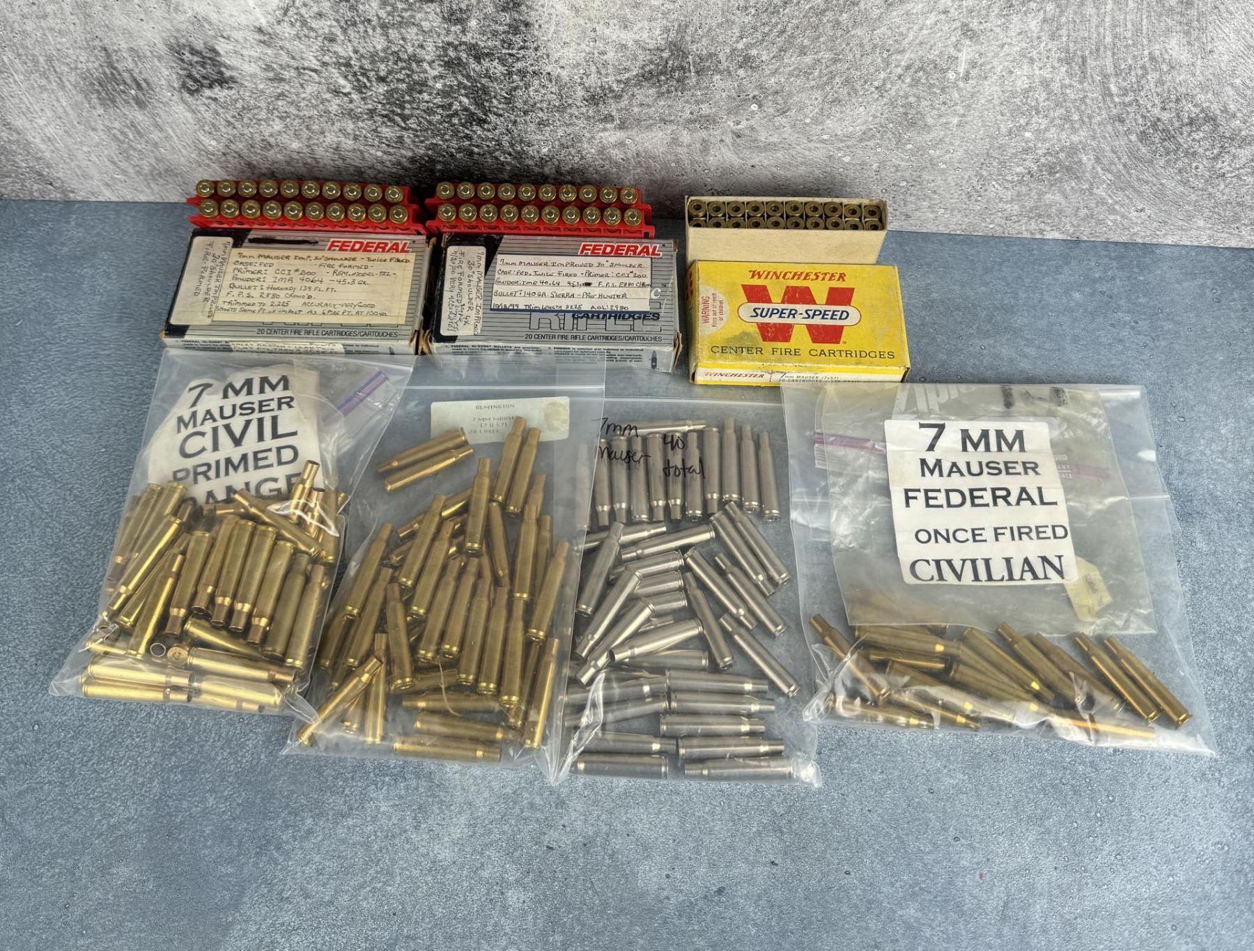 7mm Mauser Rifle Brass