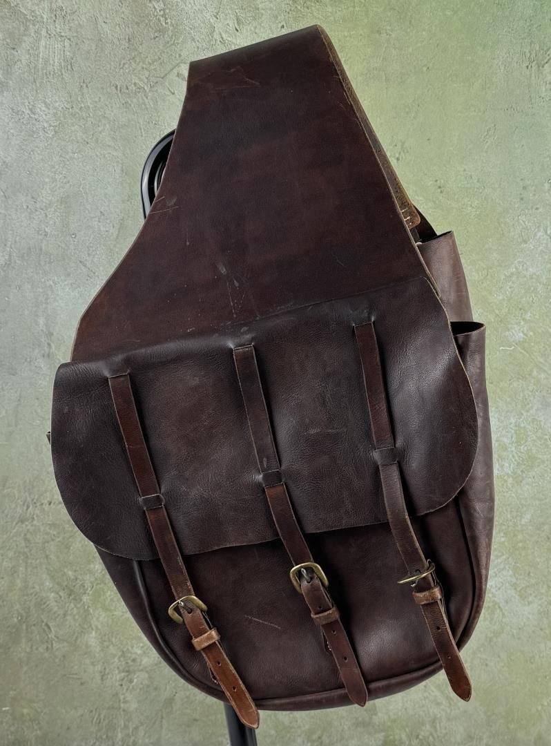 US Cavalry Style Leather Cowboy Saddlebags US Cavalry Style Leather Cowboy Saddlebags