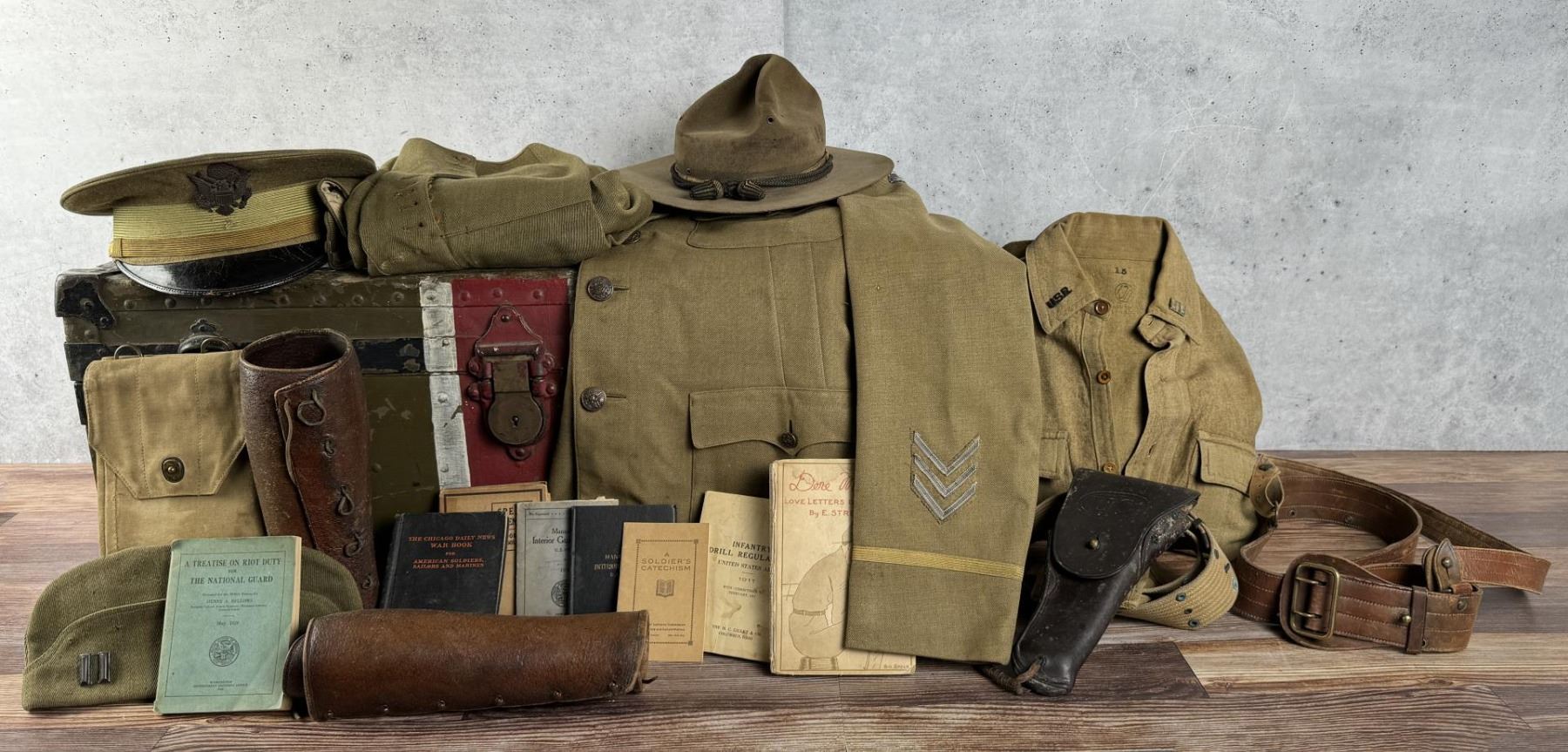 WWI WW1 3rd Infantry AEF Military Uniform Grouping