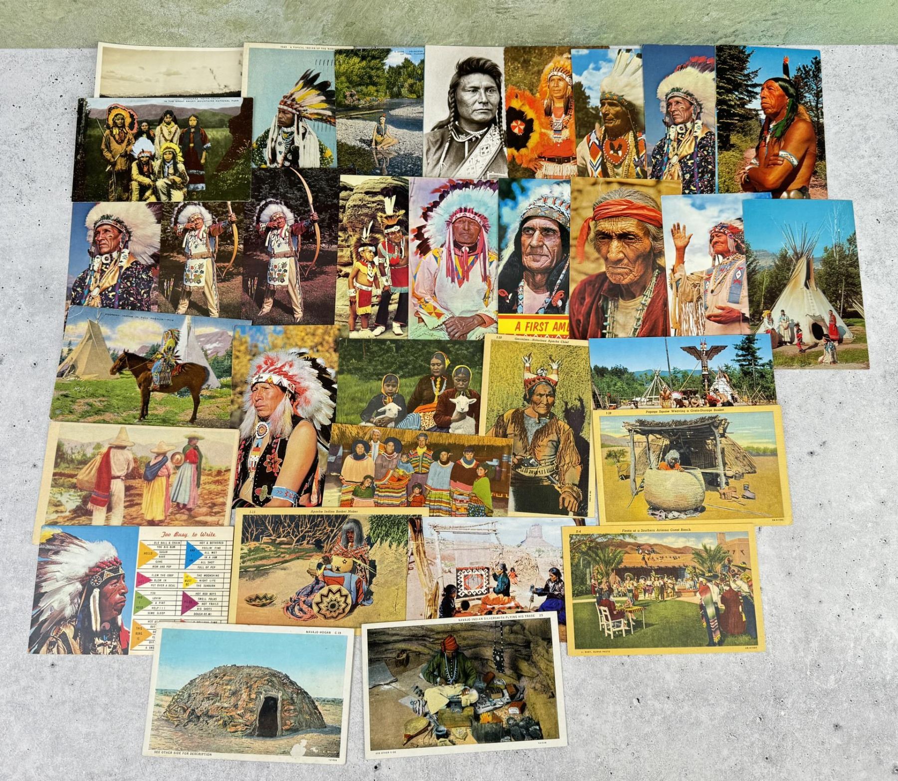 Native American Indian Postcards