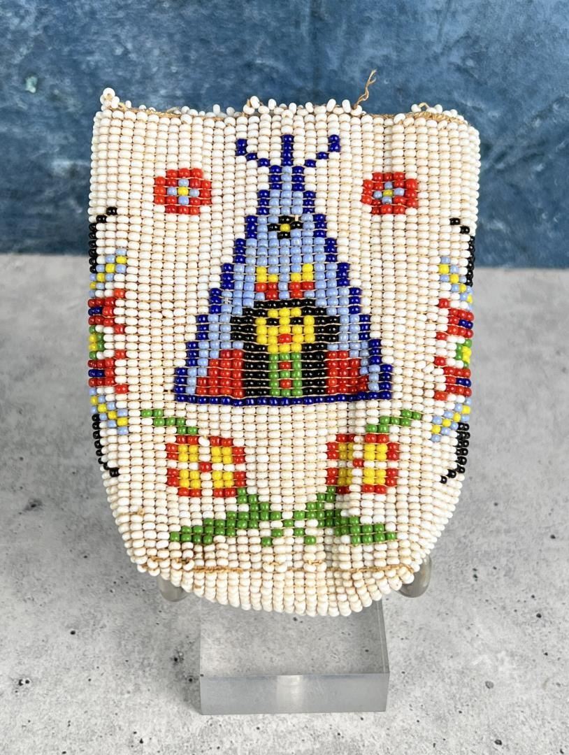 Native American Indian Beaded Cigarette Case