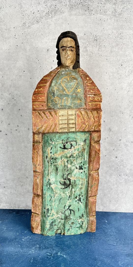 Latin American Folk Art Santo Wood Carving