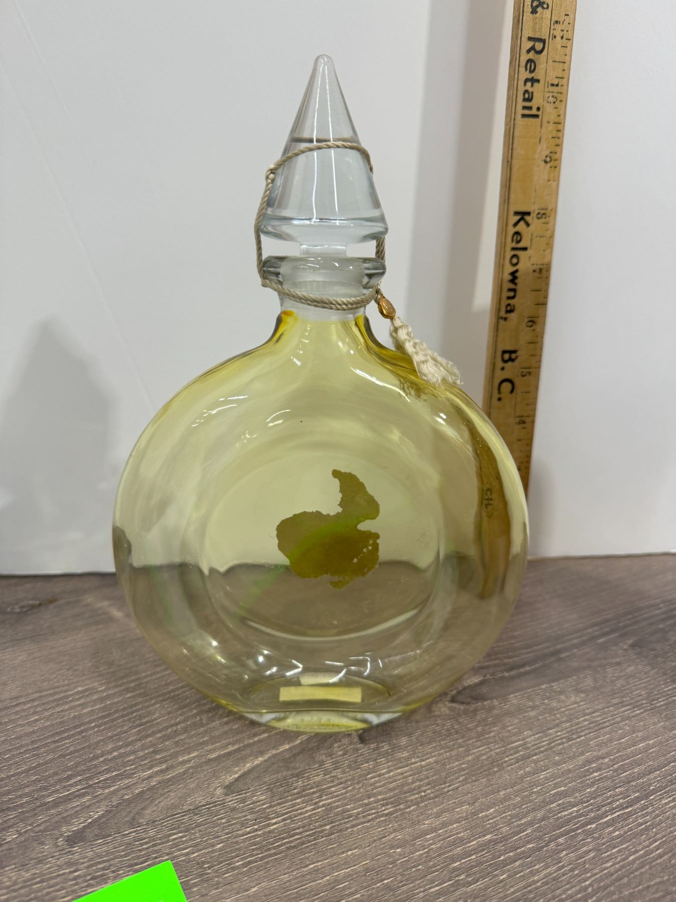 vintage, large perfume bottle Factice signed dummy