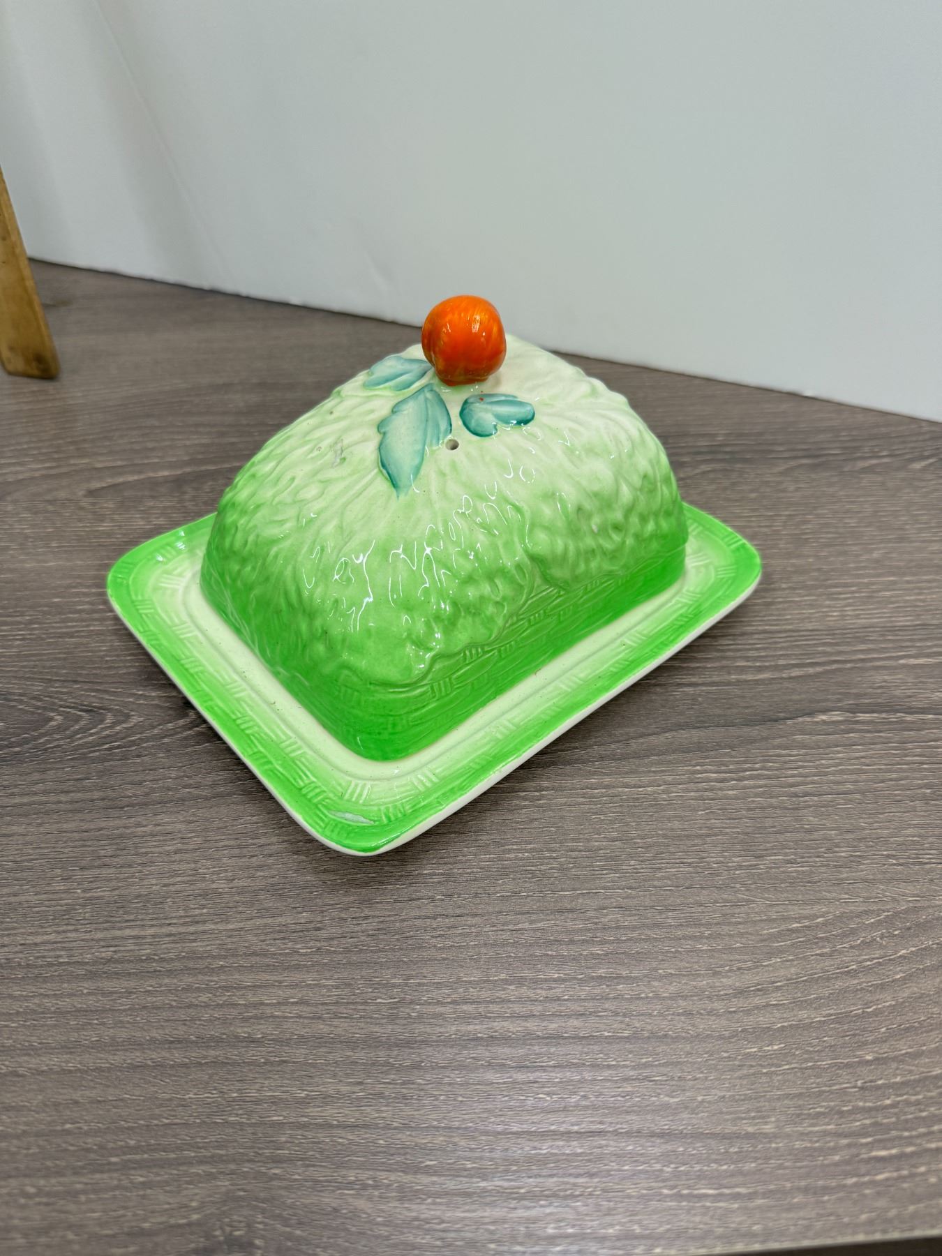 Vintage pottery, butter dish 1930's?