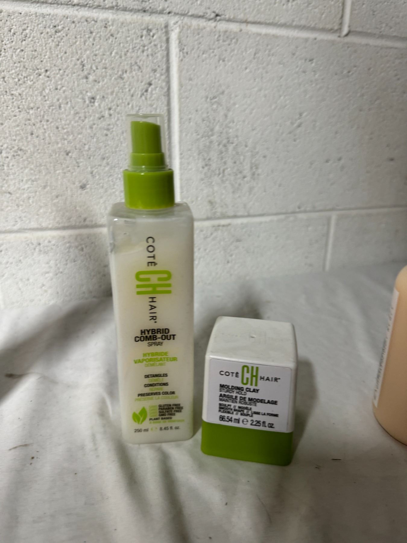 Cote hair, hybrid, comb out spray and molding clay