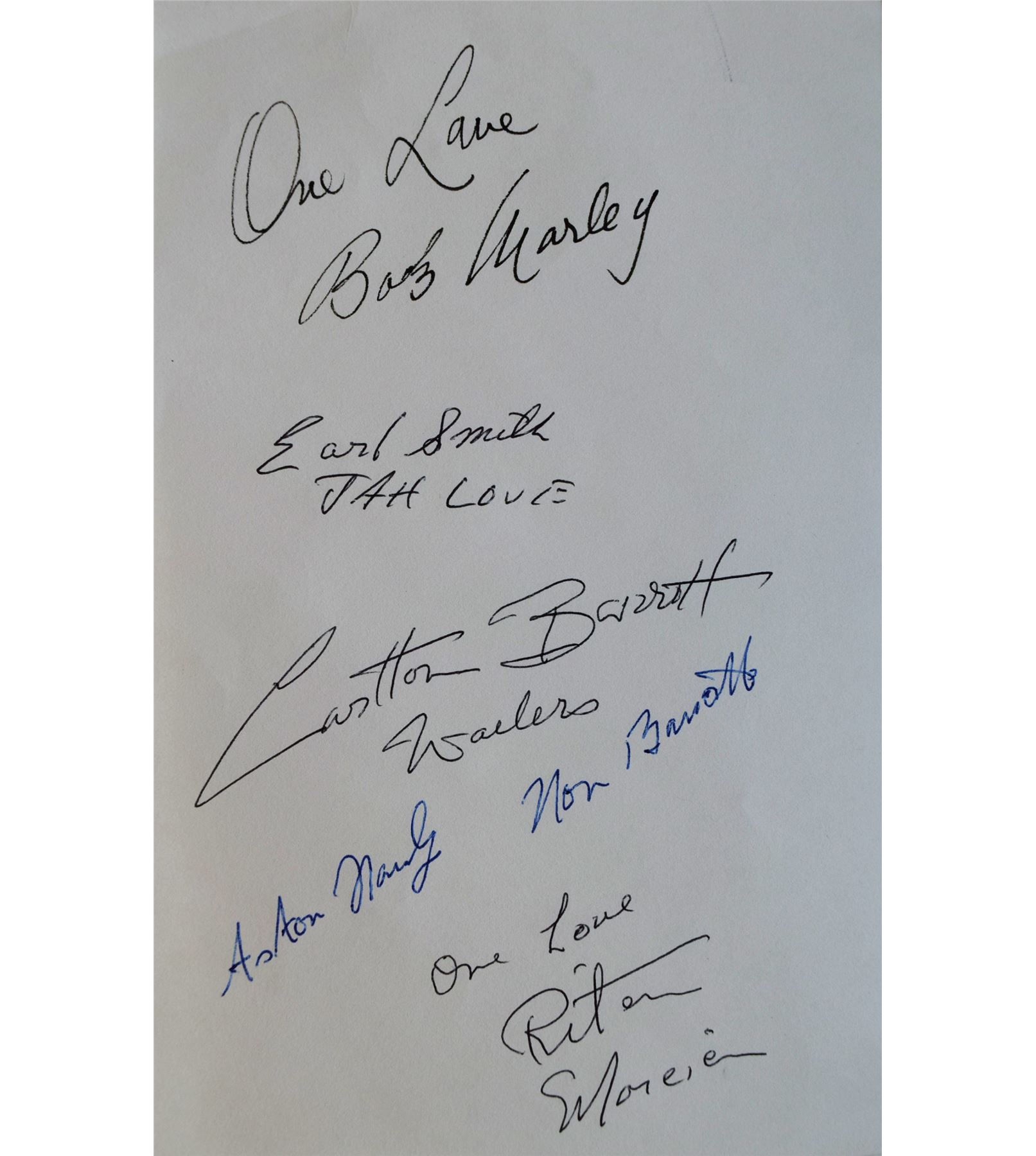 Bob Marley & The Wailers signature slip