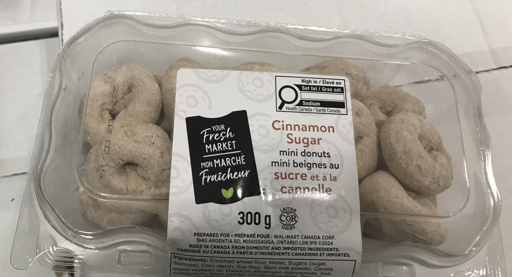 FROZEN: CINNAMON COATED DONUTS - PACKAGE