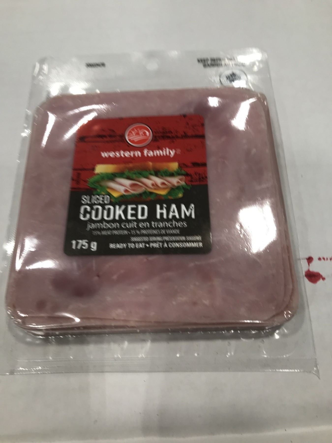FROZEN: SLICED COOKED HAM (175G) - PACKAGE