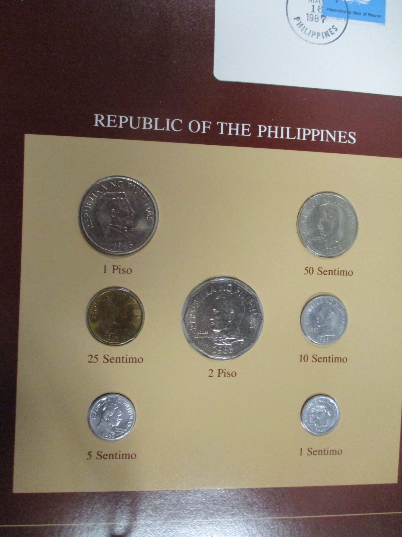 1985 MINT SEALED COIN SET FROM PHILIPPINES
