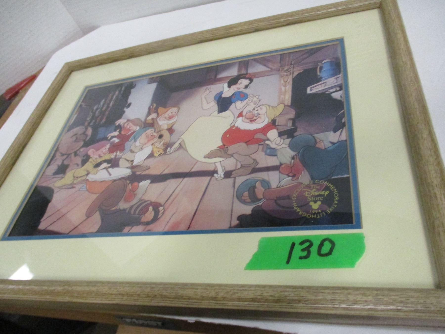 COLLECTABLE: FRAMED DISNEY EXCLUSIVE COMMEMORATIVE LITHOGRAPH 1994 ...
