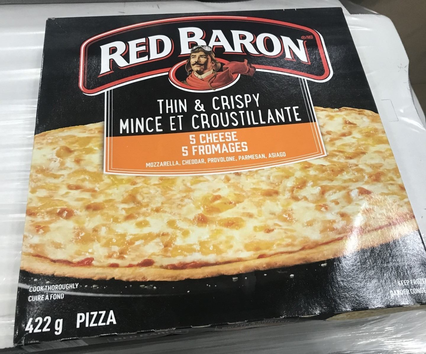 FROZEN: RED BARON 5 CHEESE PIZZA (422 G) - BOX