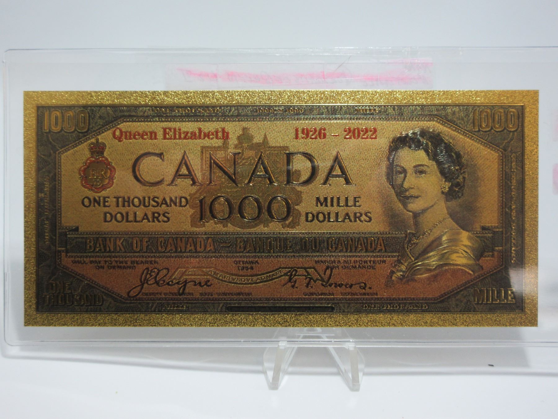 1954 DEVILS FACE (NON-NEGOTIABLE) $1000 BILL (PORTRAITS OF QUEEN ...