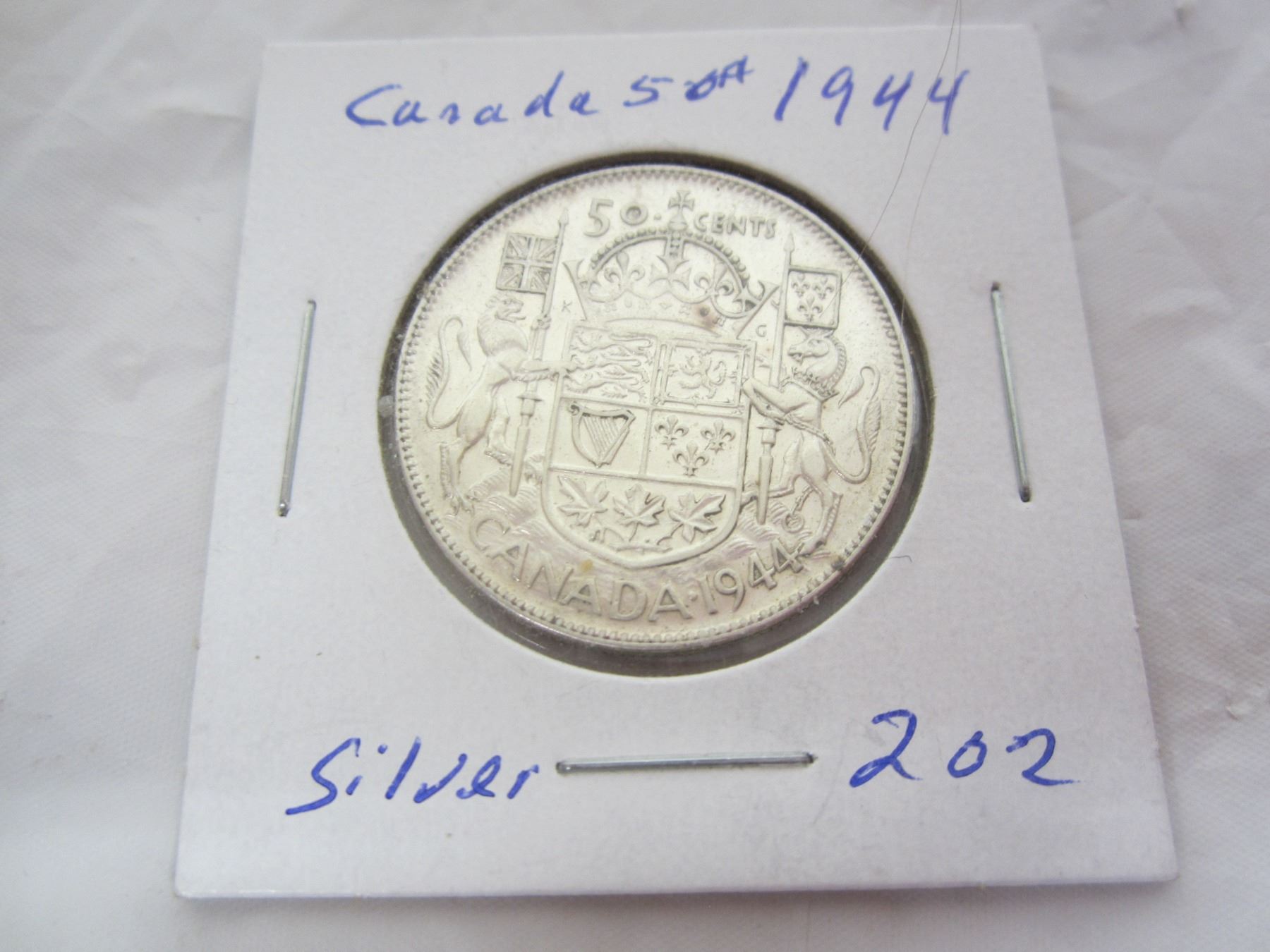 Canadian Silver 1944 Fifty Cent Piece - Schmalz Auctions