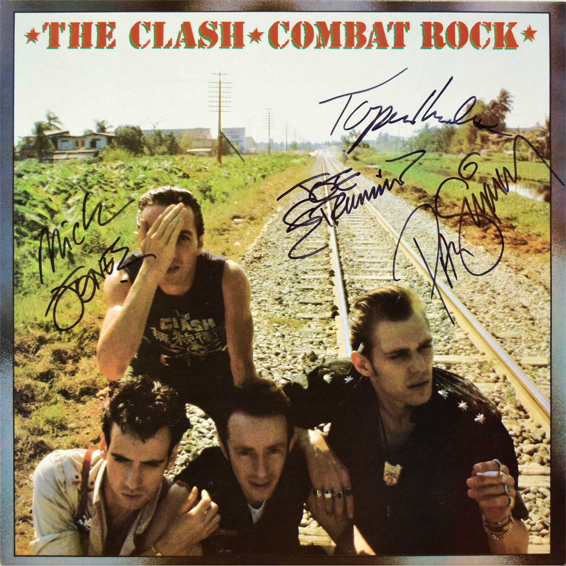 The Clash signed Combat Rock album