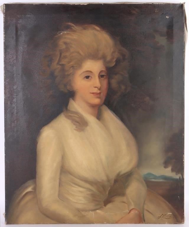 AFTER GILBERT STUART ORIGINAL ACRYLIC PAINTING