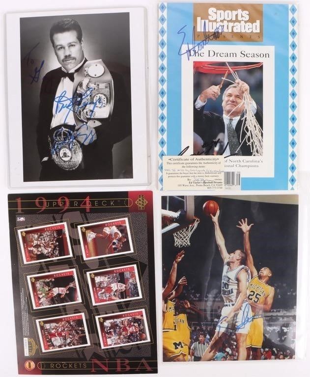 ASSORTED AUTOGRAPHED SPORTS MEMORABILIA