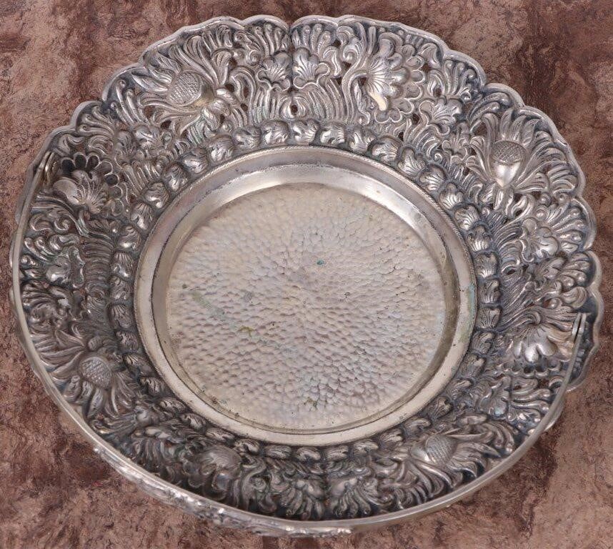 ANTIQUE CONTINENTAL 800 SILVER CANDY DISH