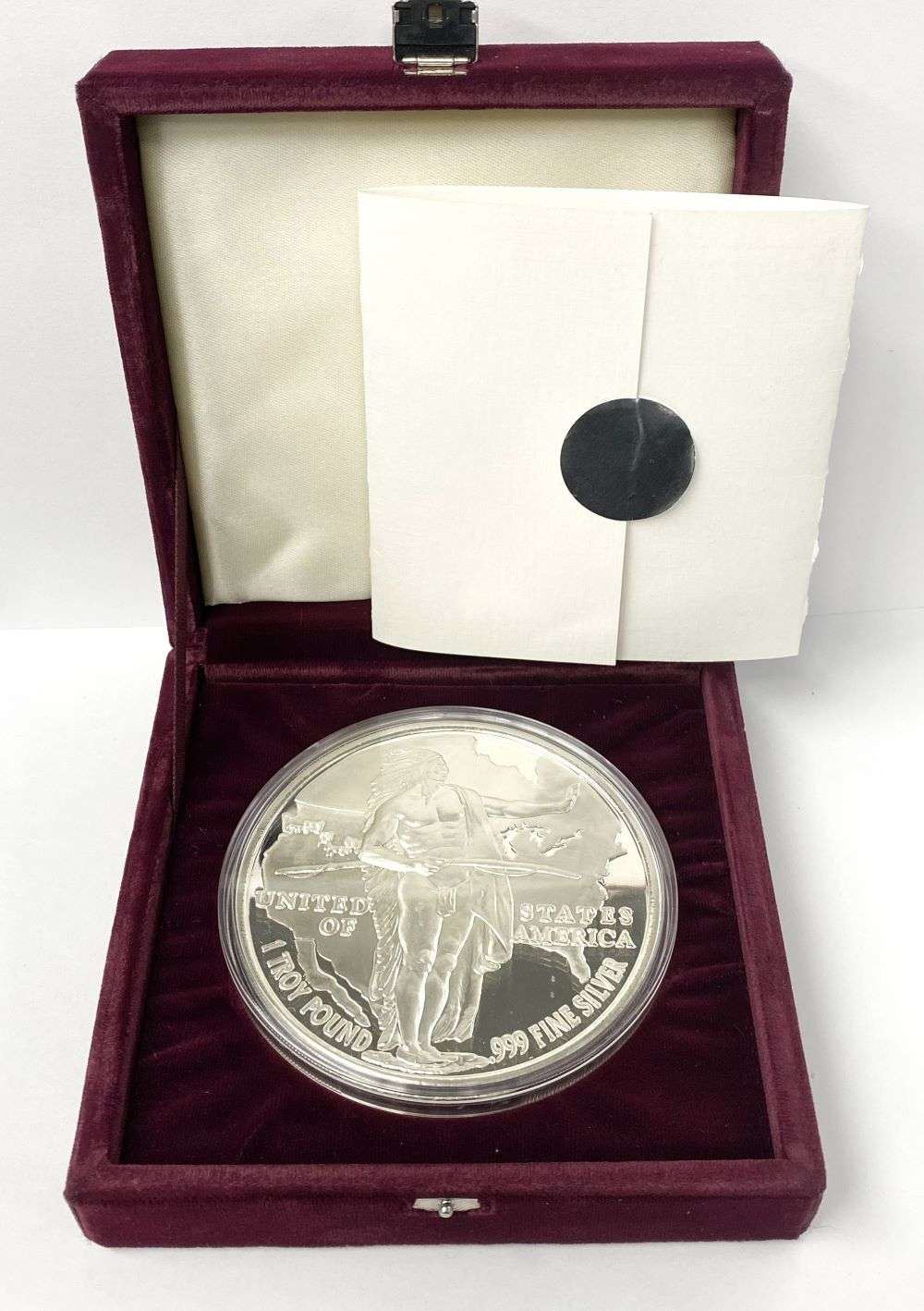 Very Rare! Giant 1 Troy Pound 1993 Oregon Trail Sesquicentennial Proof ...