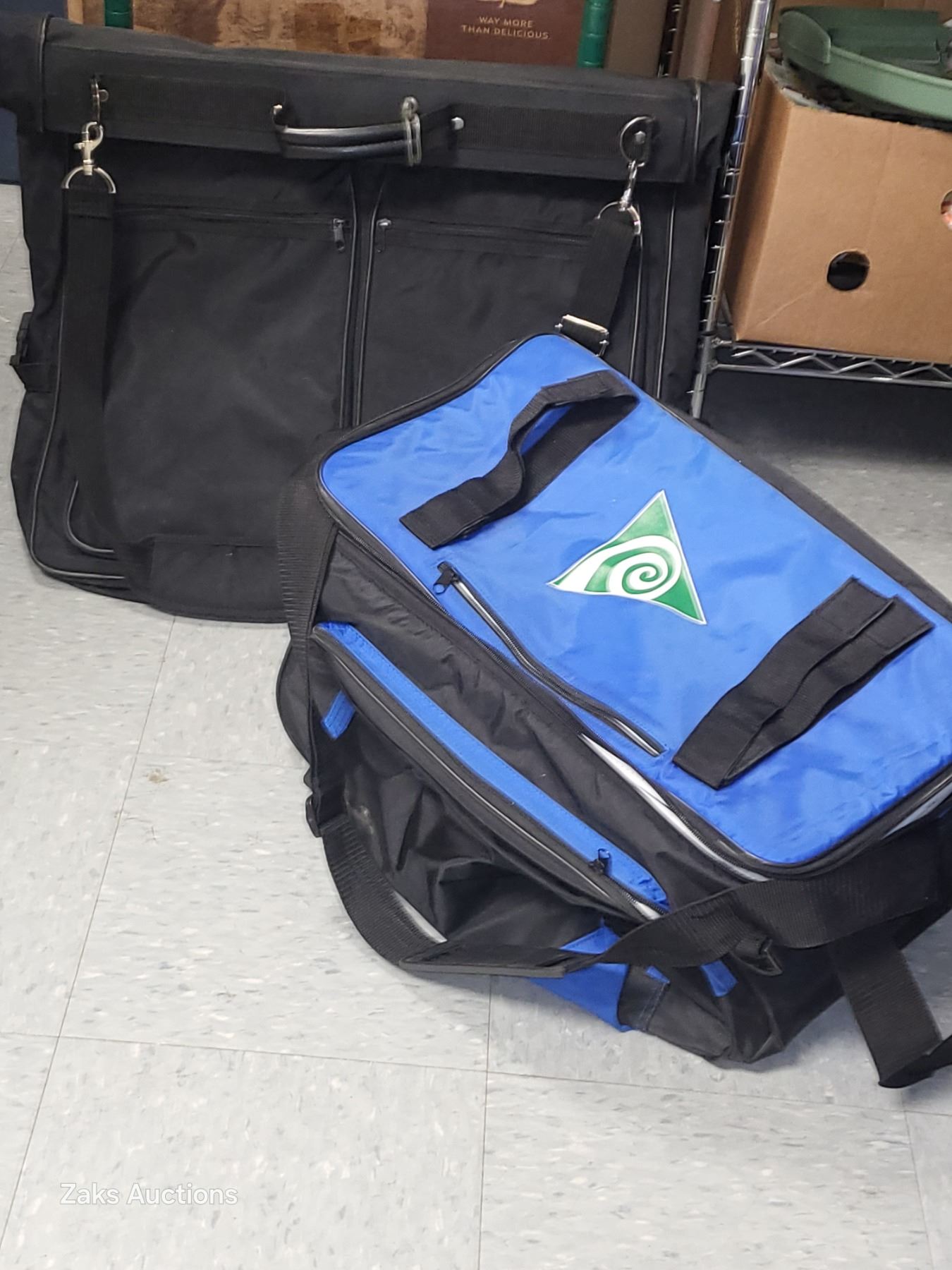 Quality Travel Garment Bag + Quality Insulated Ball Game Cooler on Wheels