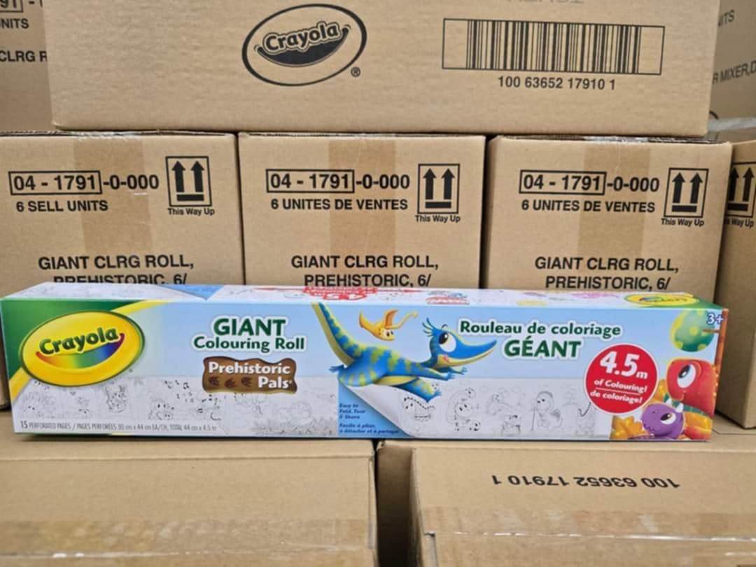 Giant coloring roll- prehistoric pals