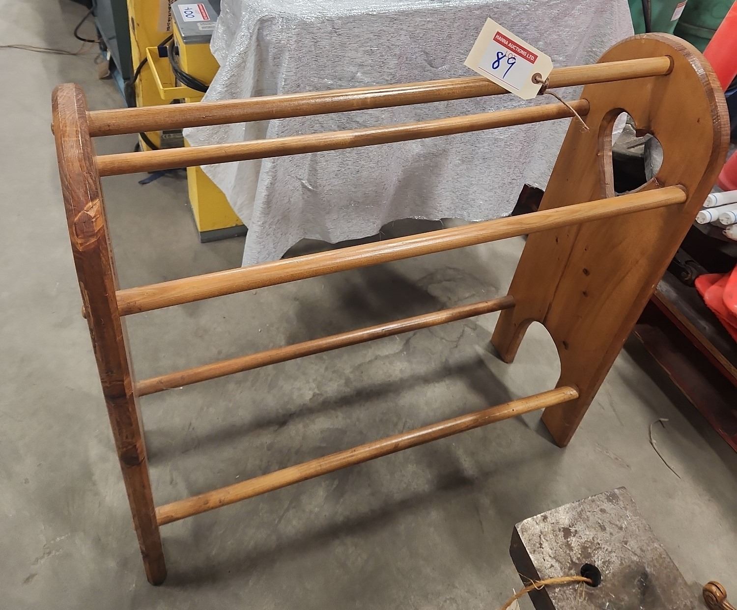 Knotty Pine Quilt Rack