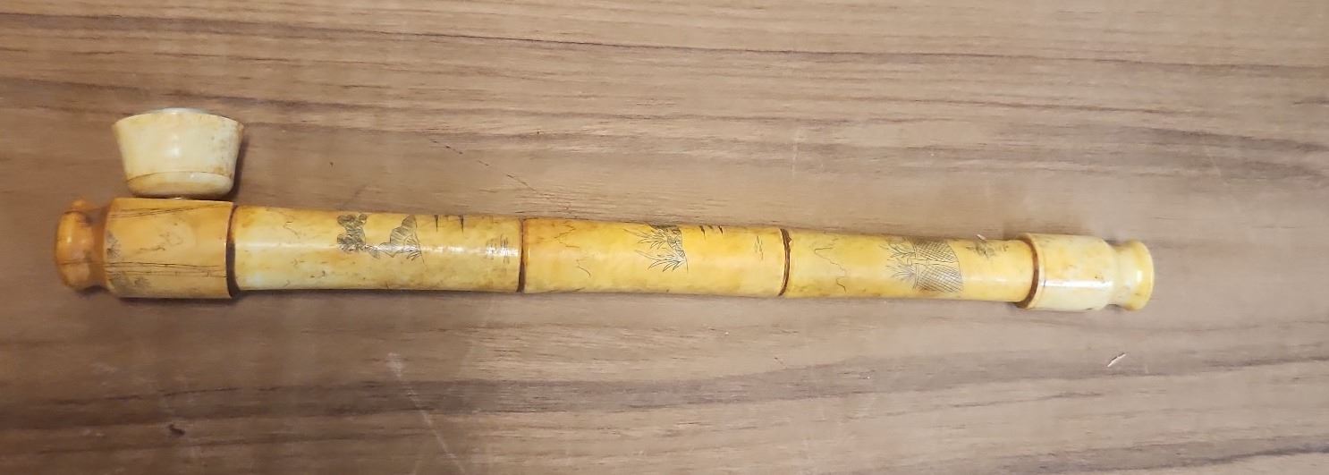 Antique Chinese Ivory Opium Pipe
