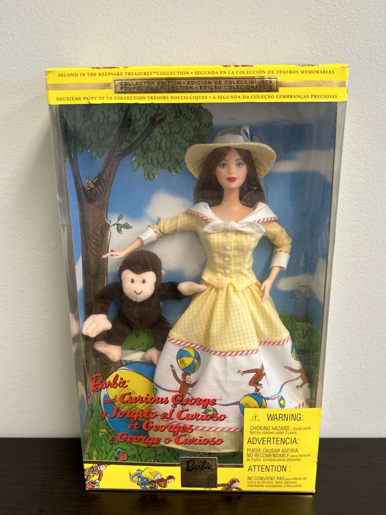 Mattel 2000 Barbie and Curious George
