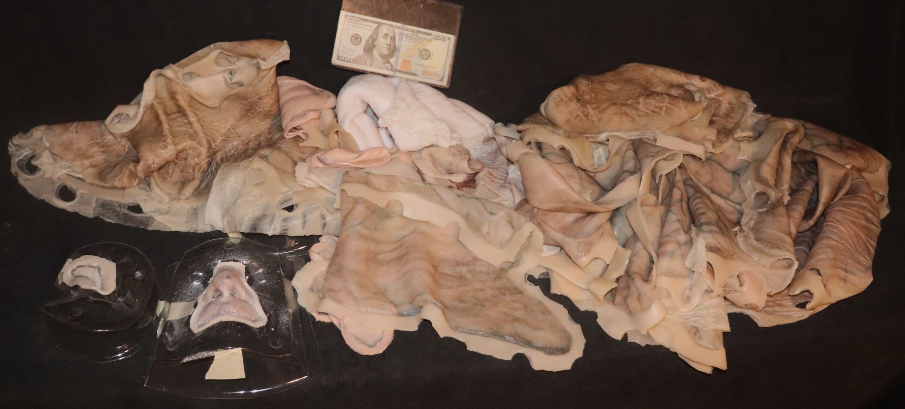ARMY OF THE DEAD ZEUS ZOMBIE SILICONE APPLIANCES HUGE LOT