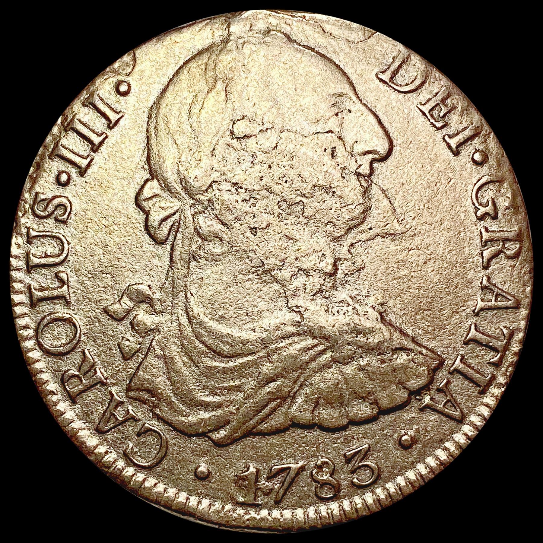1783 Bolivia 8 Reales Ferdinand VII Silver Coin LIGHTLY CIRCULATED