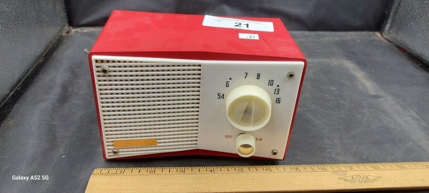 Vintage Star-Lite Hifi plastic Japanese table tube radio, tested