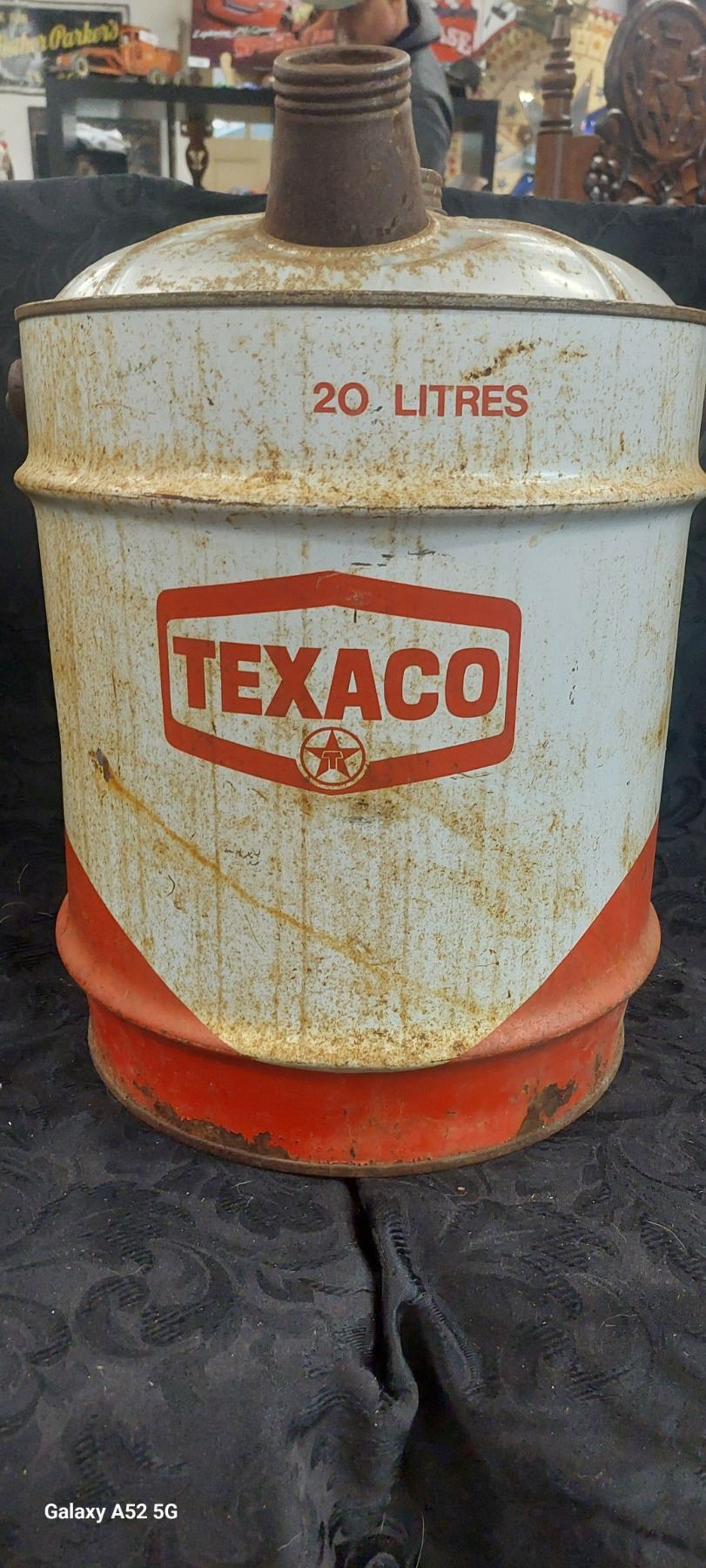 Vintage Texaco 20 litre oil pail