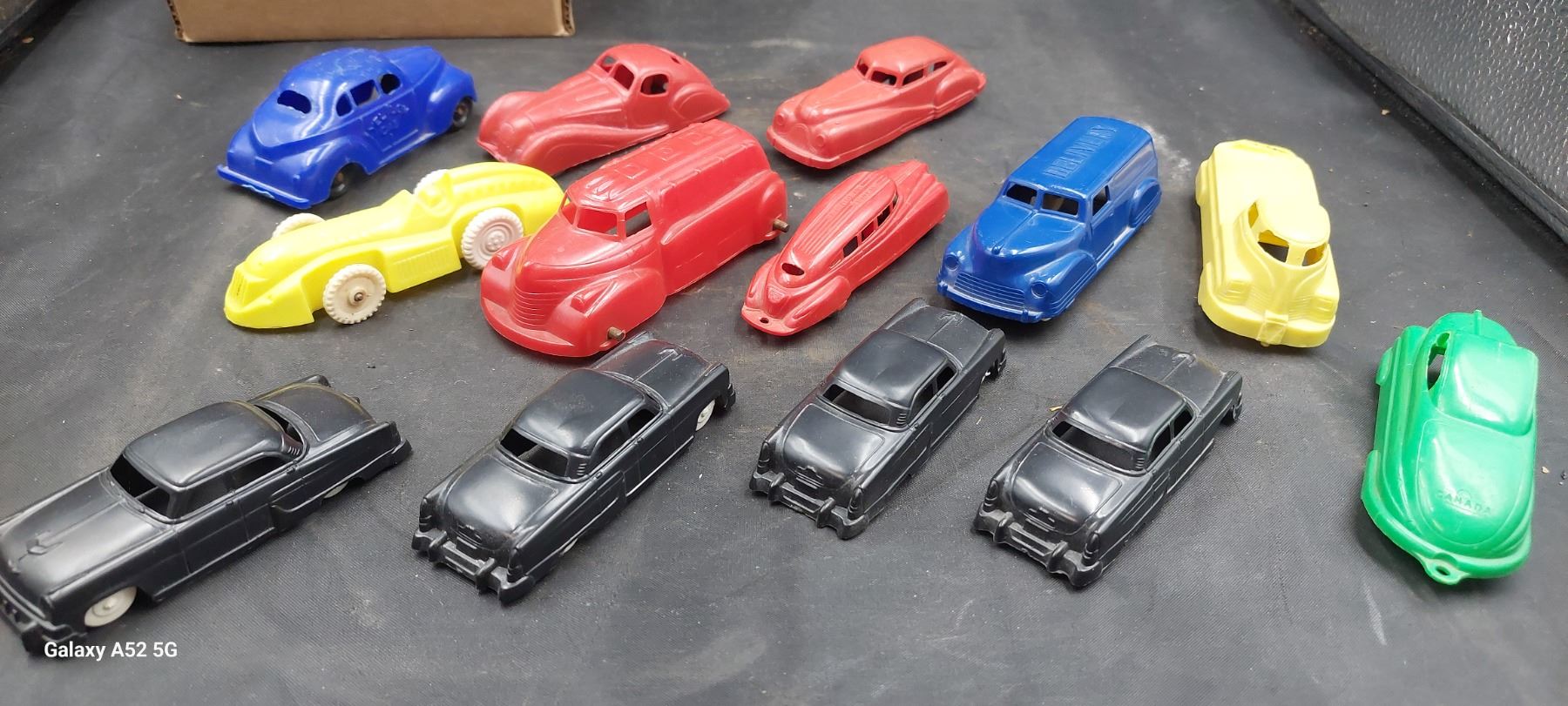13 vintage plastic cars