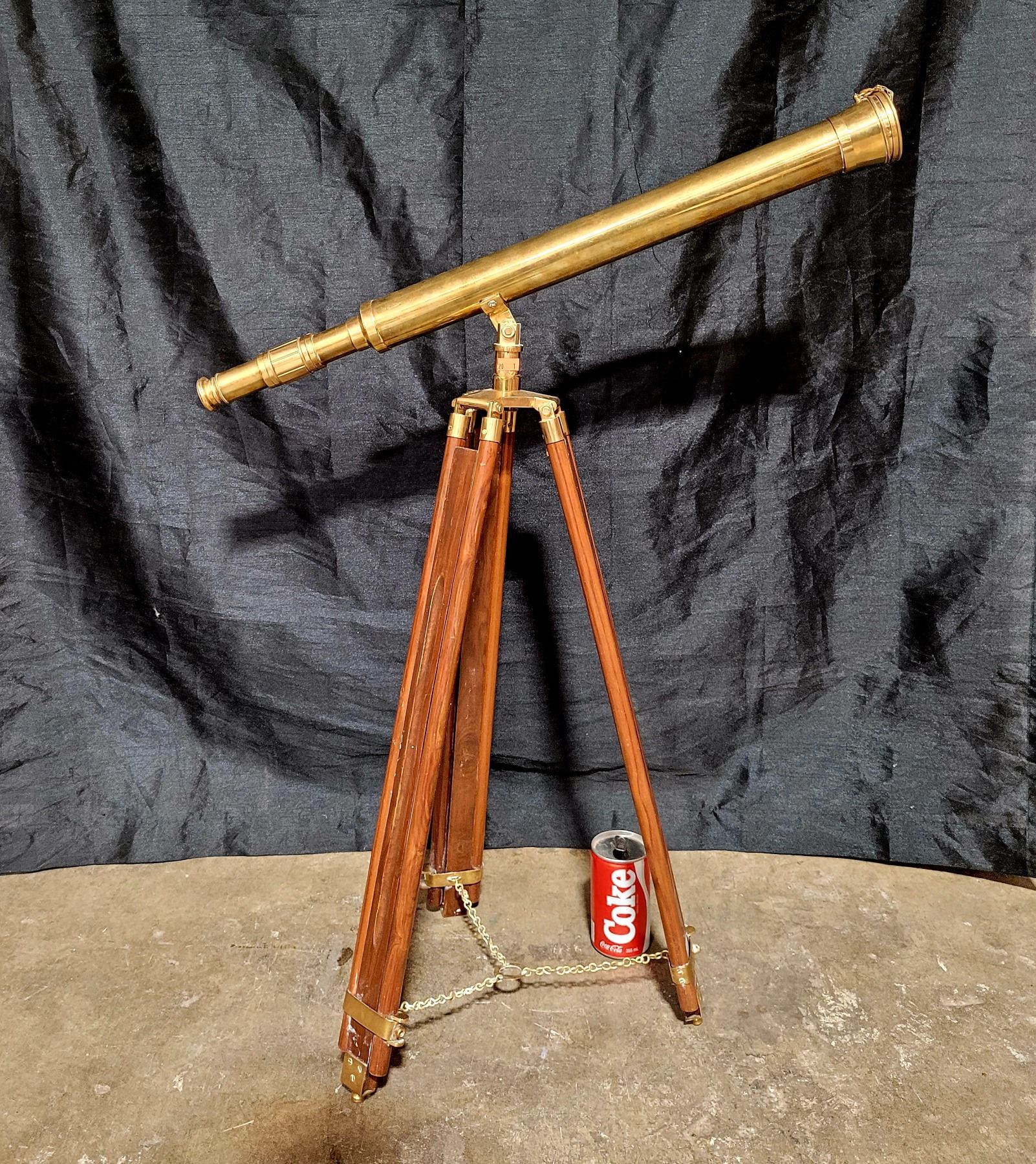 Vintage Brass Telescope
