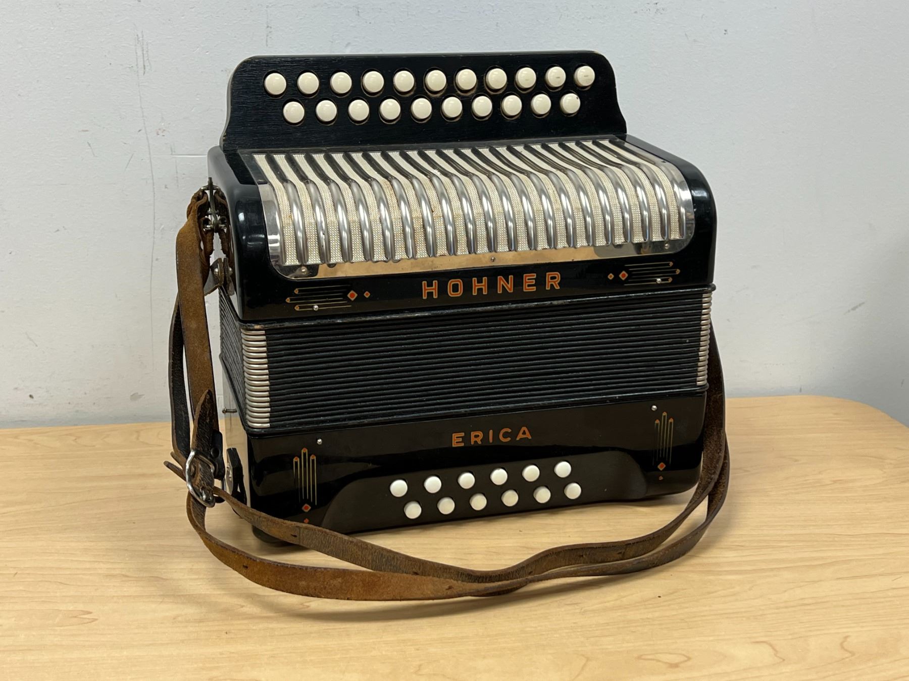 Vintage Hohner Erica Accordion - see all photos