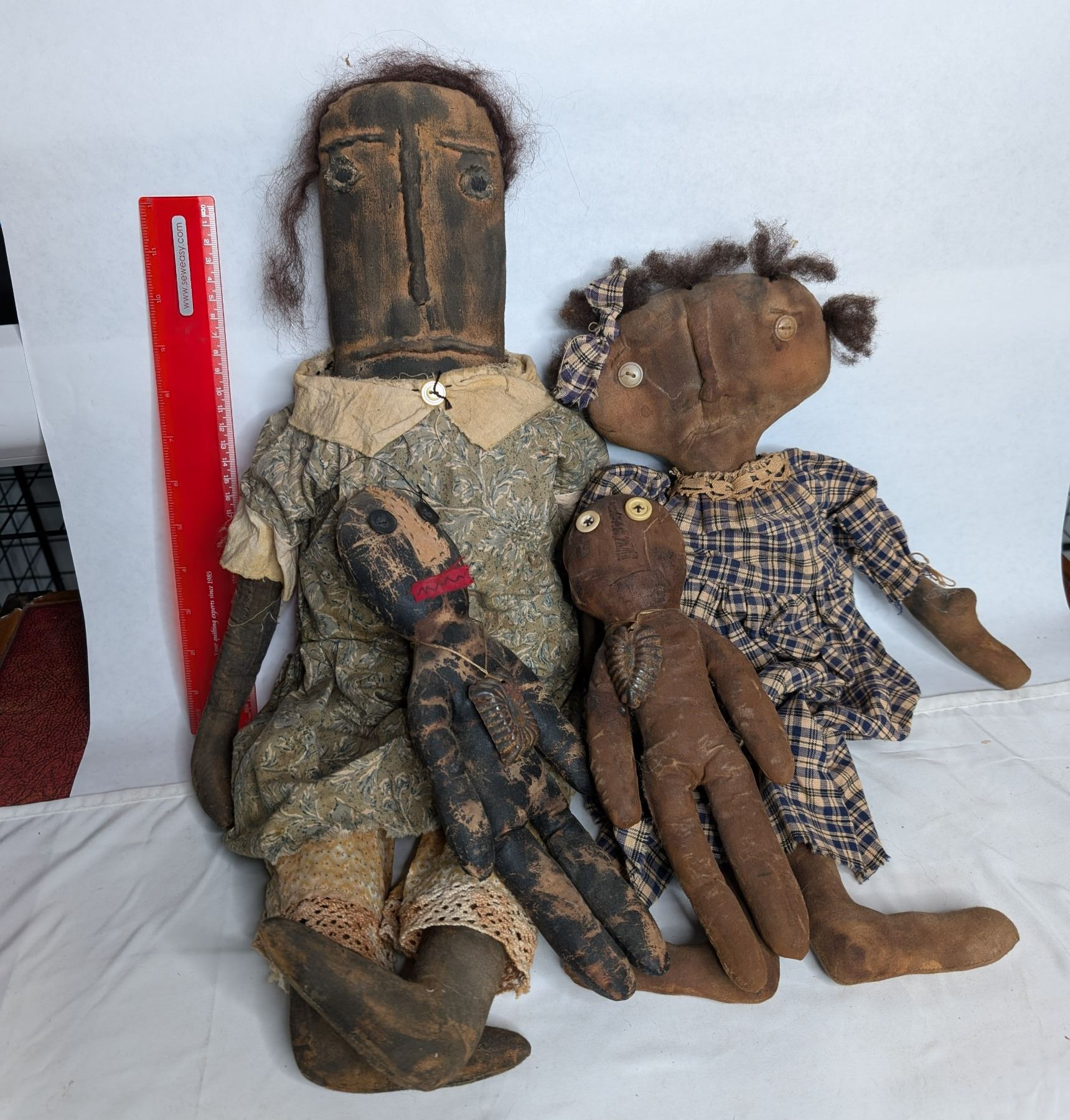 Vintage Rag Doll Family