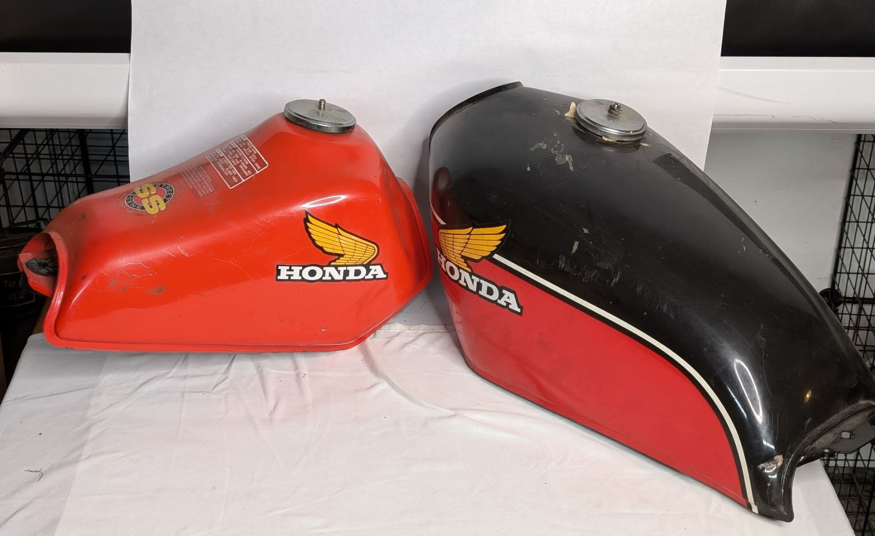 Two (2) Honda Motorcycle Gas Tanks