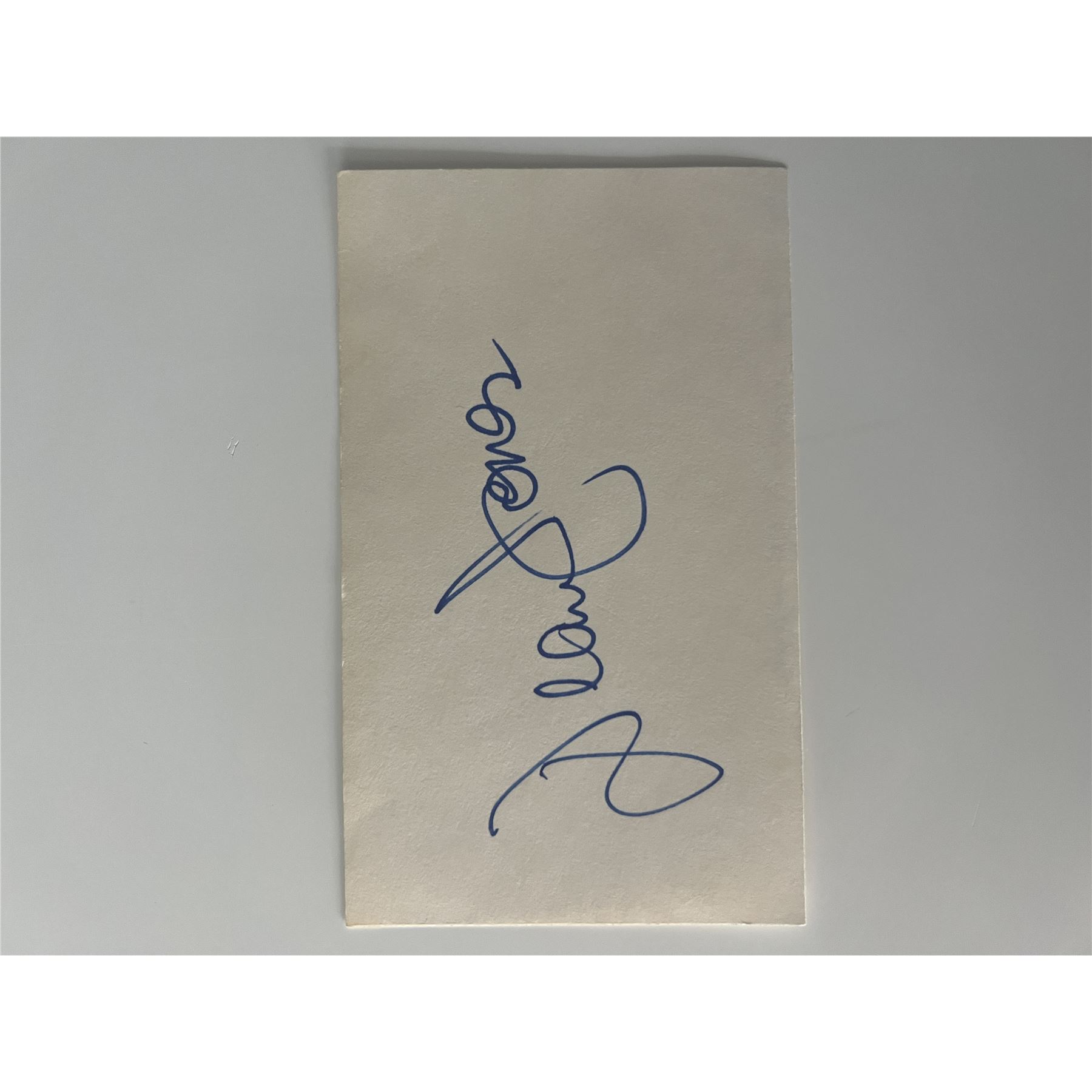 Dean Jones original signature