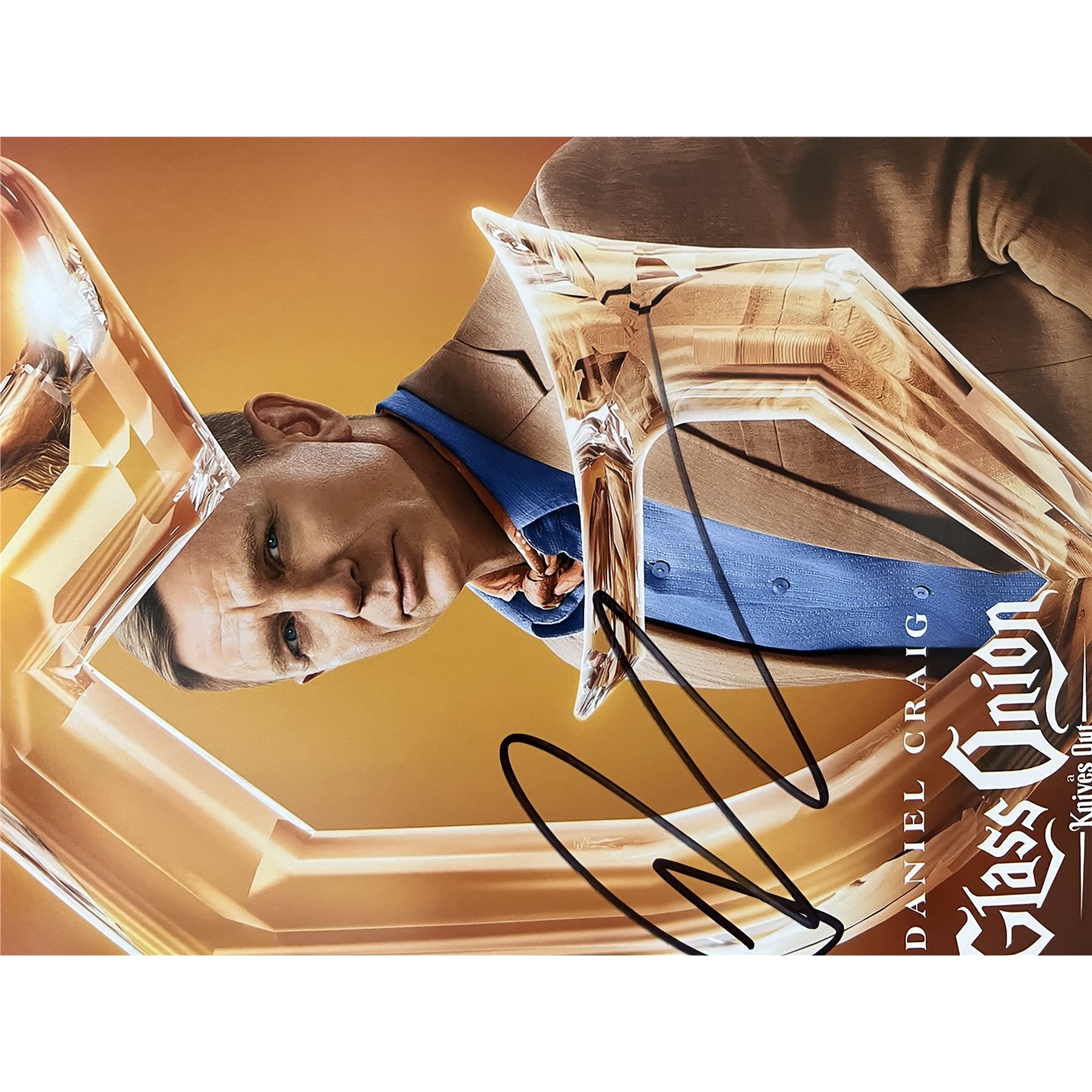 Glass Onion Daniel Craig signed photo. GFA Authenticated